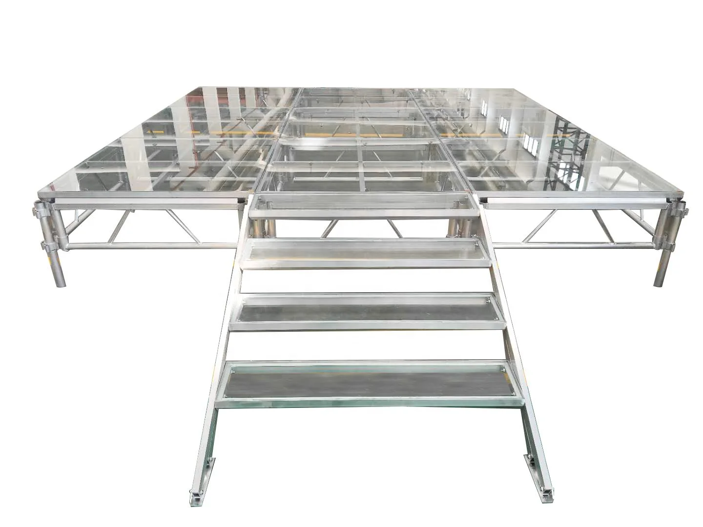 Easy Install Clear Acrylic Modular Stage With Adjustable Legs & Led ...