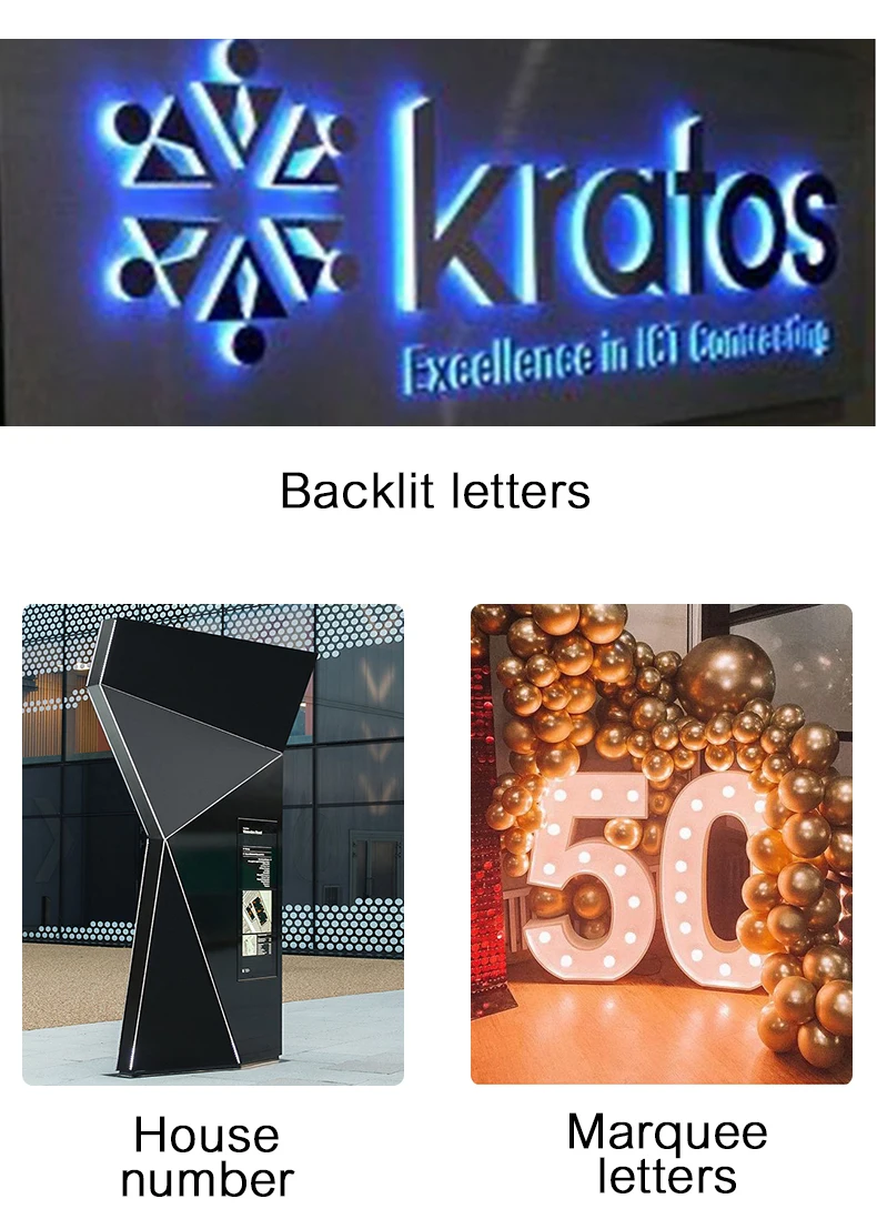 Marquee Alphabet 5ft 4ft Alphabet Front Illuminated Led Light Bulbs ...