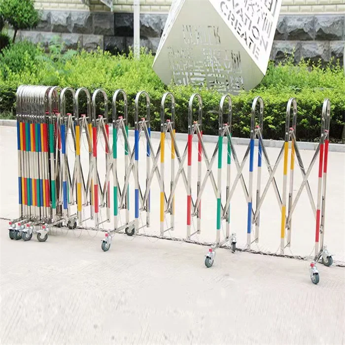 Multi-coloured 1.5 X 4m Movable Expandable Barrier - Elefine