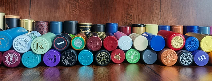 Customized Logo Embossed Champagne Pvc Embossed Grape Wine Bottle ...