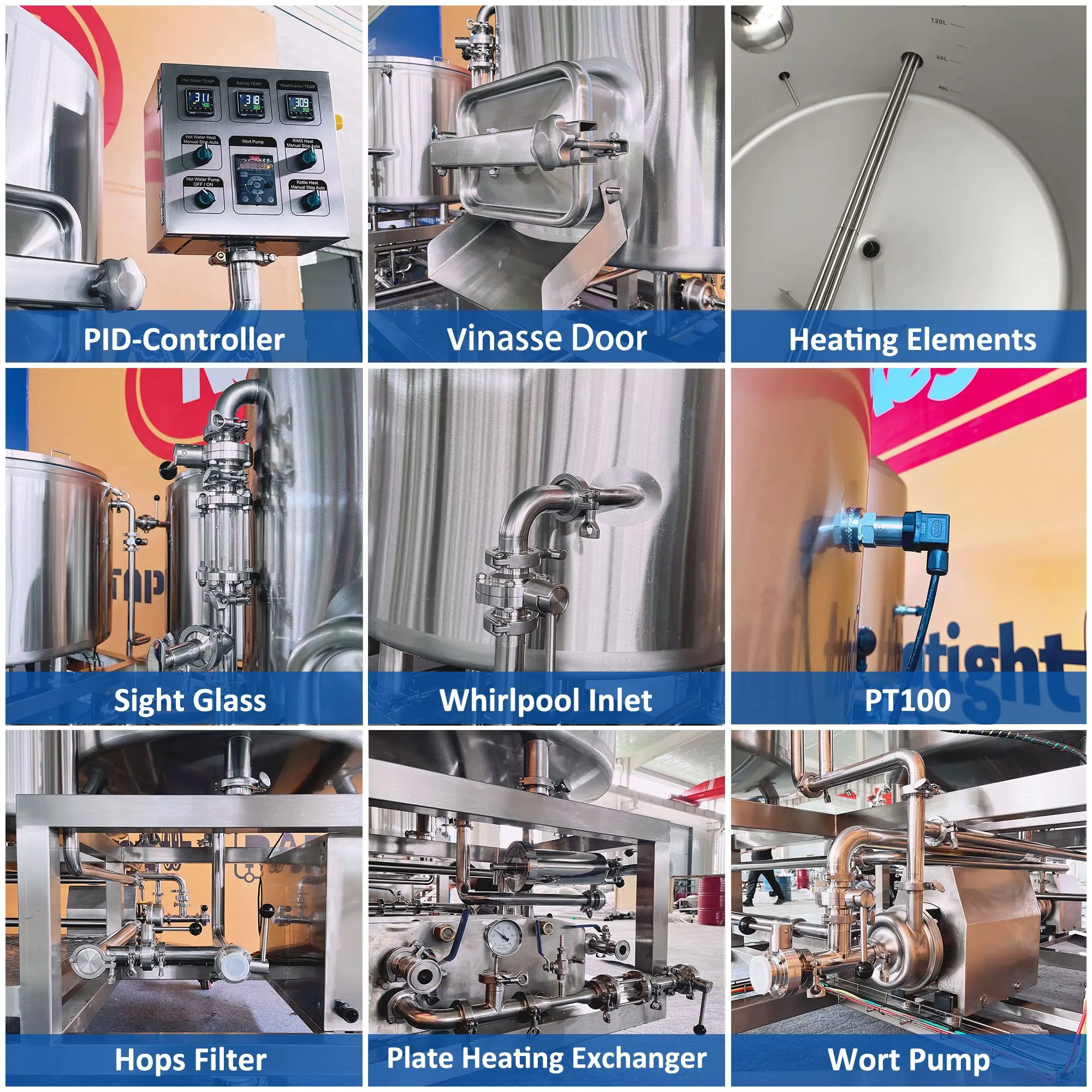 Pilot Brewing System Nano Brewery Beer Brewing Equipment 1bbl 2bbl 3bbl ...