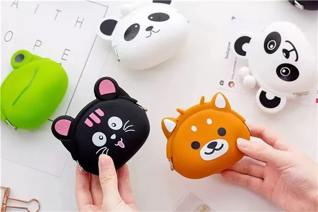 Hot Sale Lovely Cartoon Silicone Rubber Squeeze Coin Purse - Buy ...