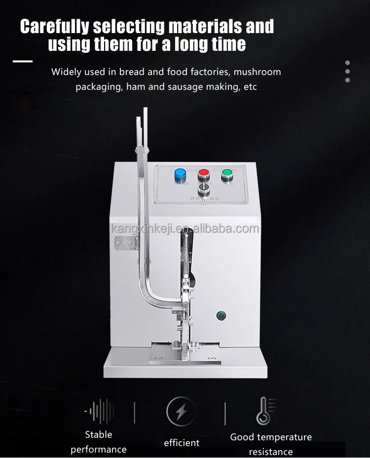 Double Button Buckle Machine Semi Automatic Plastic Clipping Fruit Mesh ...