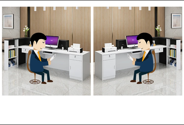 Modern Office Hospital Reception Counter Design