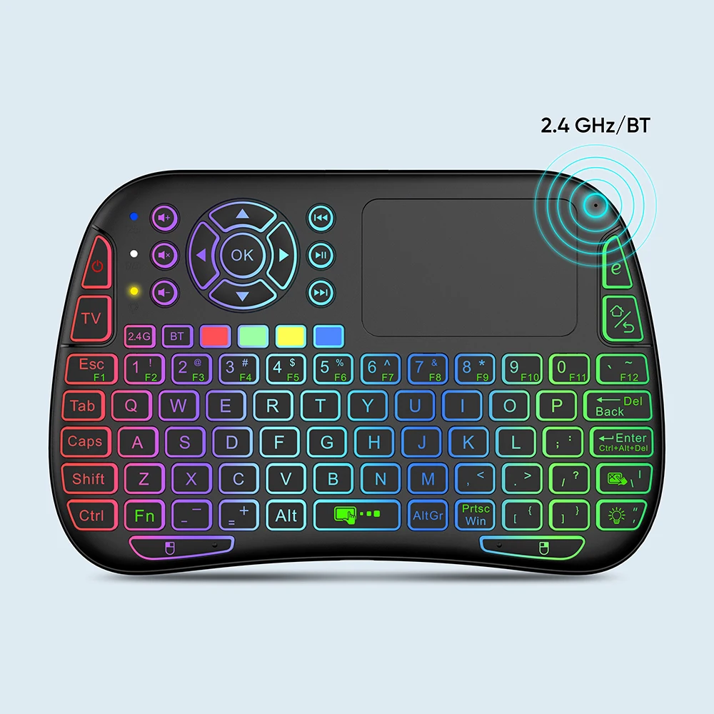 M9 Mini Wireless Keyboard - Touchpad Combo with Voice Control