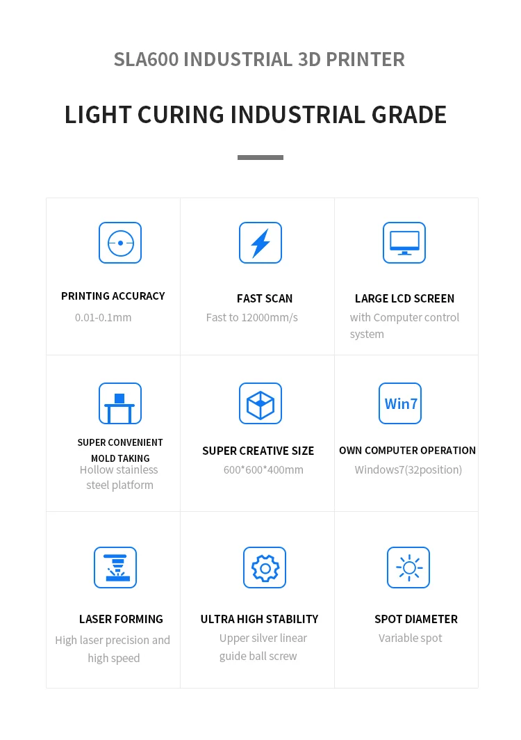 High-accuracy 3D Printing - Industrial Resin SLA Printer