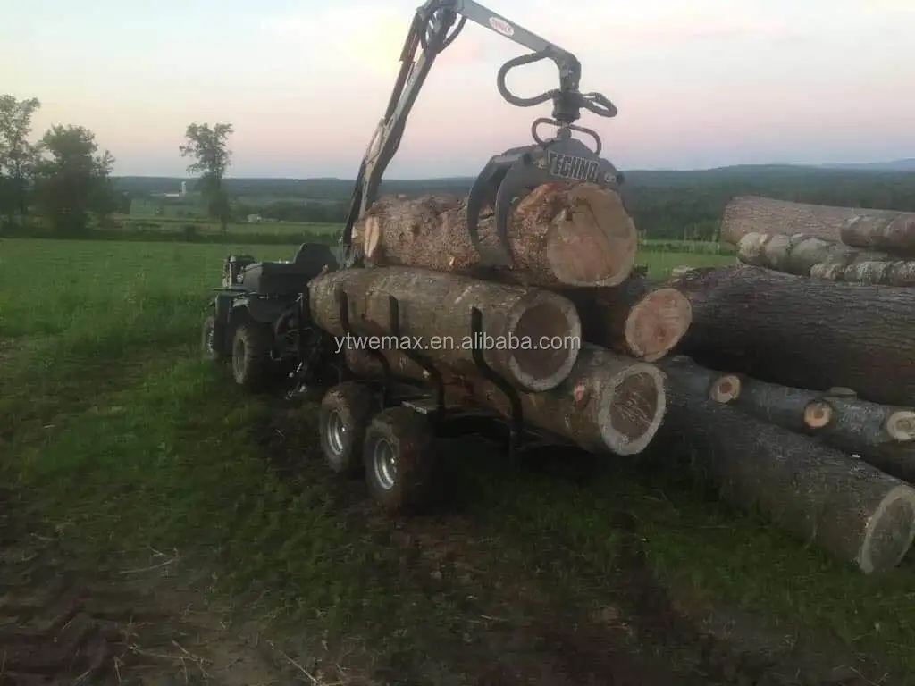 Hydraulic Timber Loader/forwarder with Crane for Atv/tractor