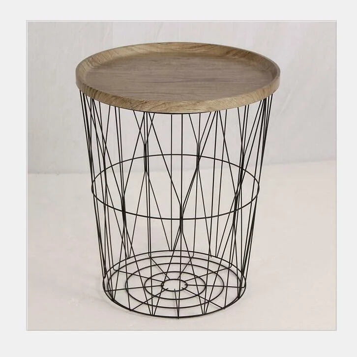 Metal Wooden Side Table Living Room Furniture - Buy Side Table Living ...