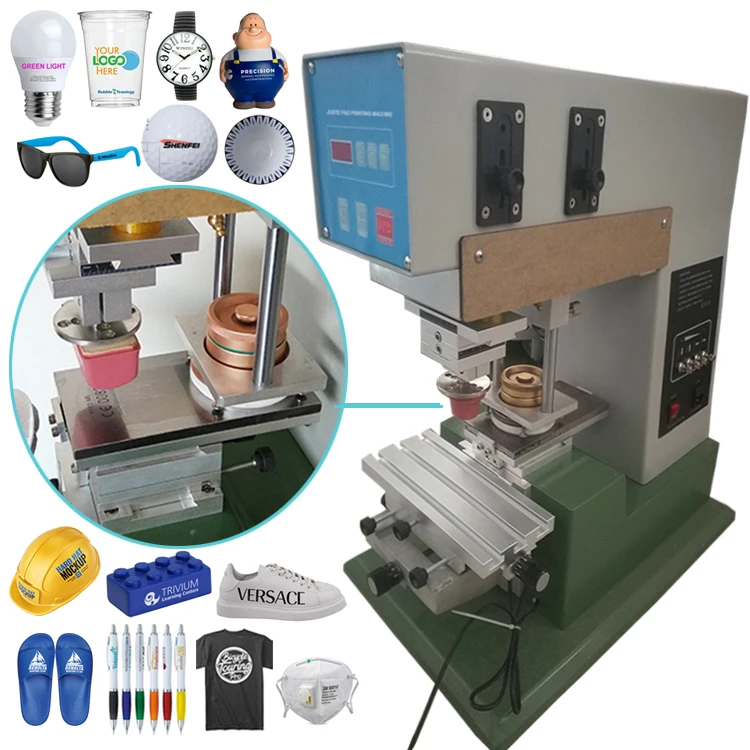 Closed Ink Cup Desktop Pad Printing Machine Mini 1 Single Color Table ...