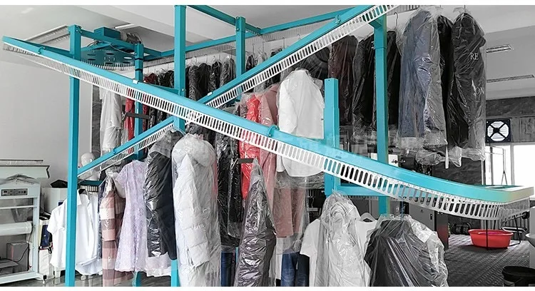 Hanging Small Garment Overhead Conveyor System for Dry Cleaning ...