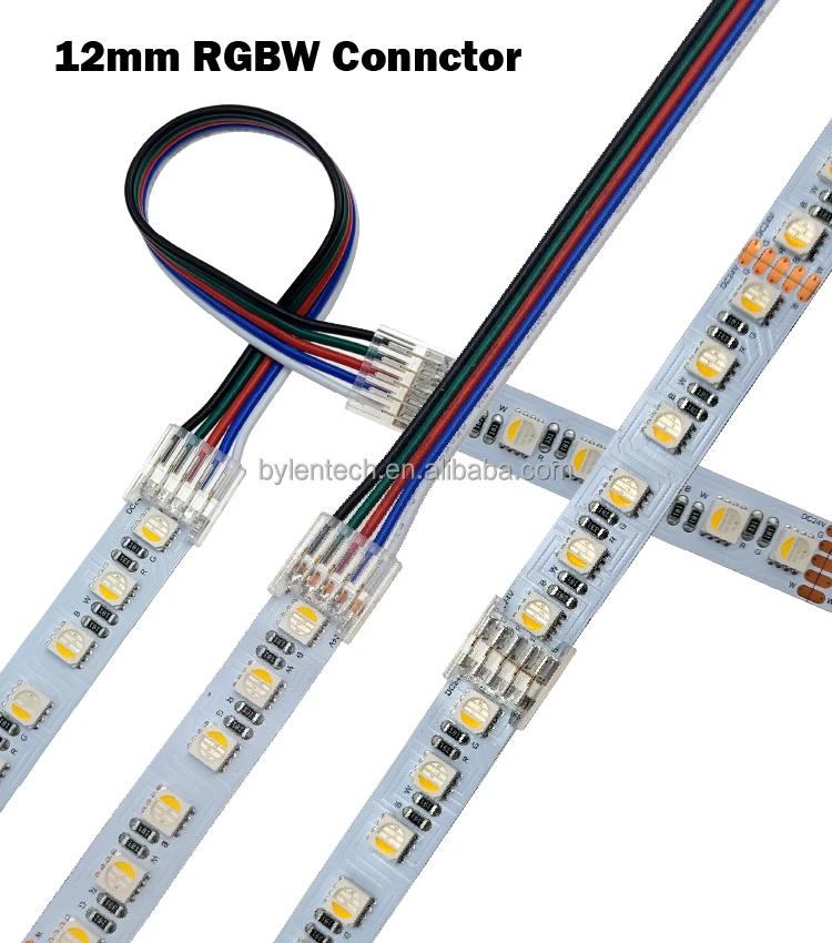 12mm Led Strip Connector 5 Pins Led Strip Connector For 12mm Rgb Rgbw ...