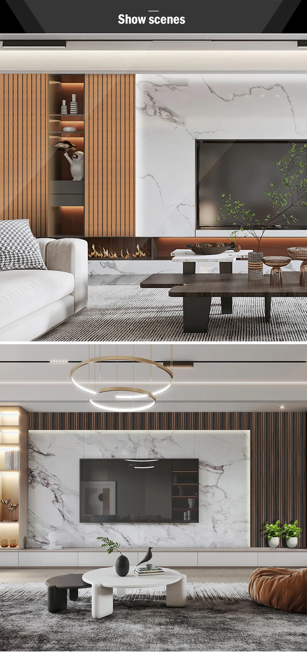 Uv Marble Pvc Wall Panels Sheet Pvc Cladding Boards For Tv Board - Buy ...