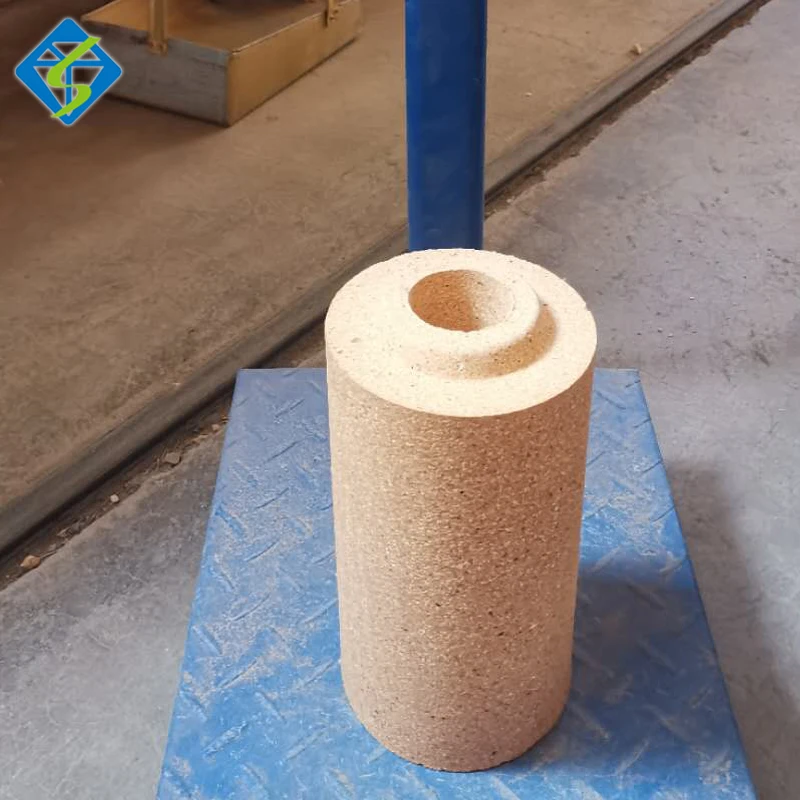 Alumina 40% Refractory Fireclay Nozzle Bricks Sleeve Nozzle Bricks For ...