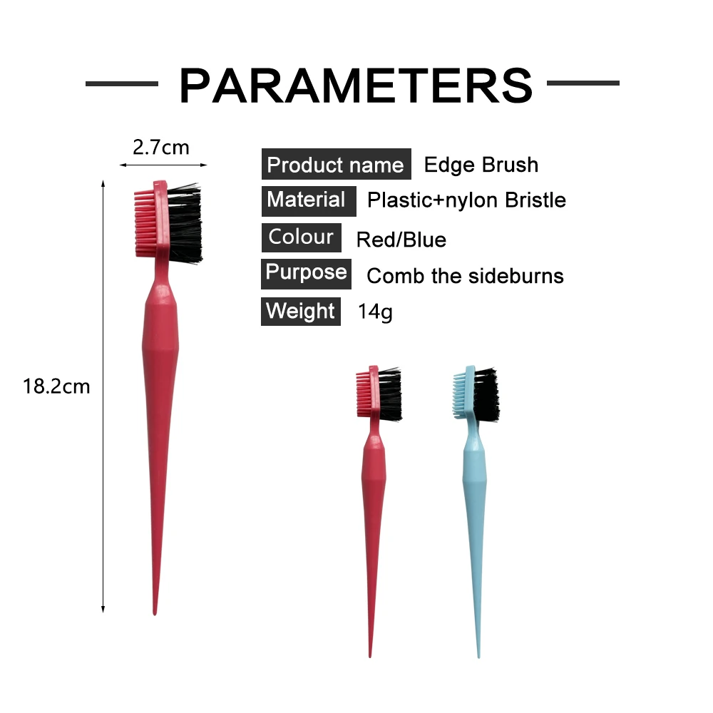 Wholesale Custom Perfect Edge Control Brush Packaging Comb Cheetah Hair Edge Brush With Logo ...