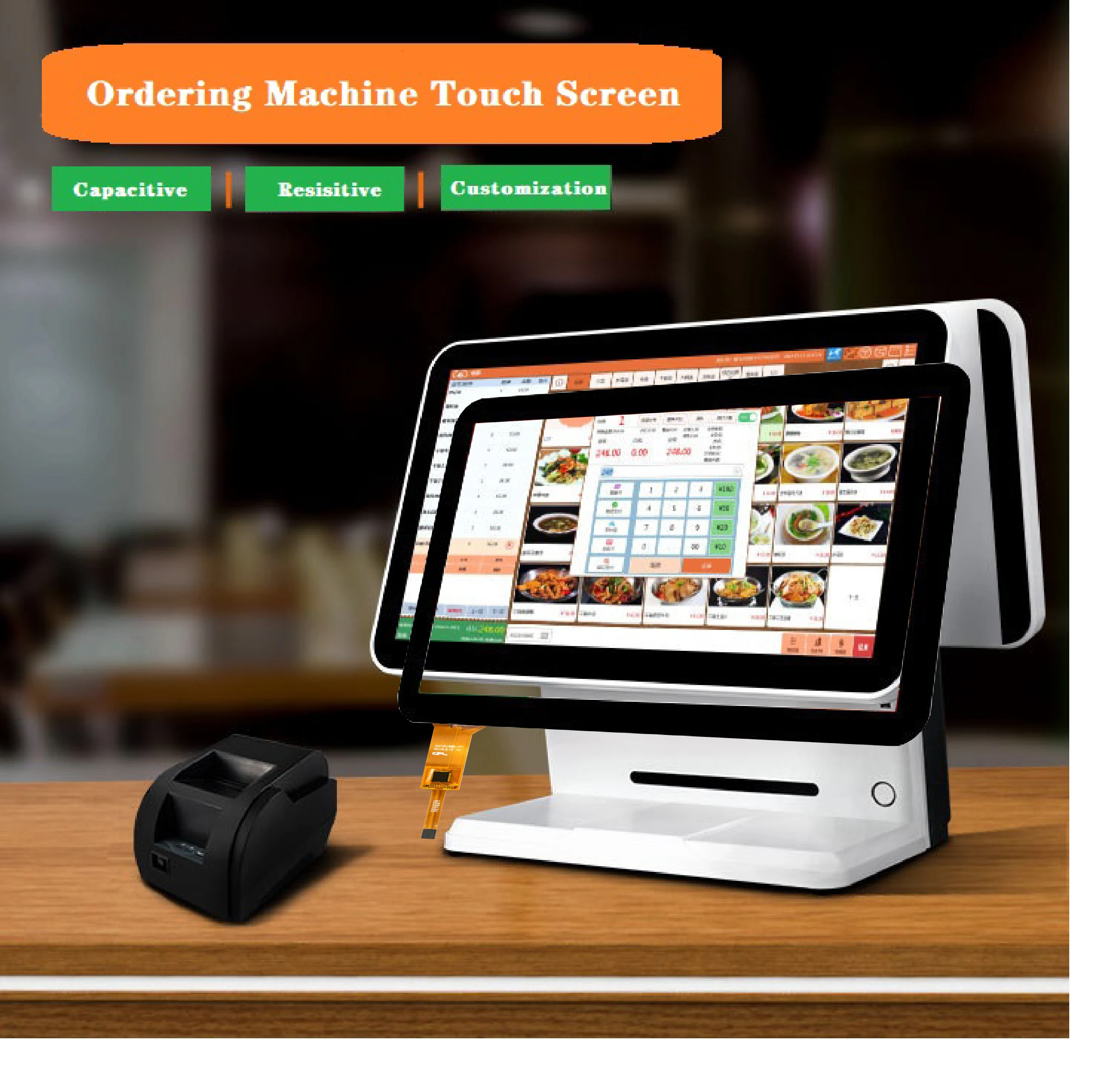Order Vending Kiosk Cash Register - Self-Service Payment