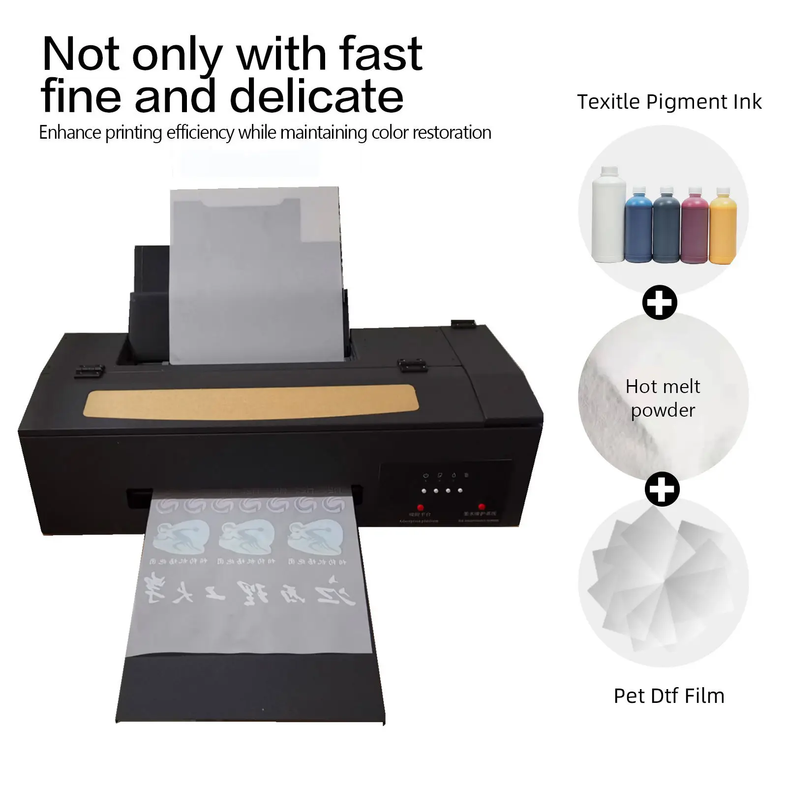 DTF DX5 Printer A3+ A3 A4 Size - High Speed Transfer Printing