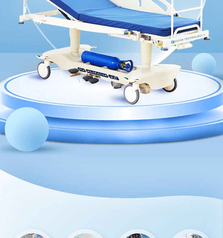 Cc-800 Luxury Ambulance Trolley Patient Transfer Bed Rescue Bed ...