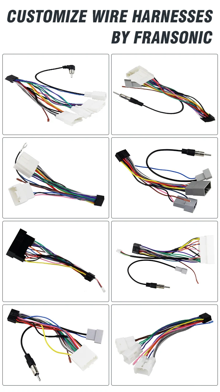 Custom Car Radio Wire Harness Adapter Android Gps Navigation Harness ...