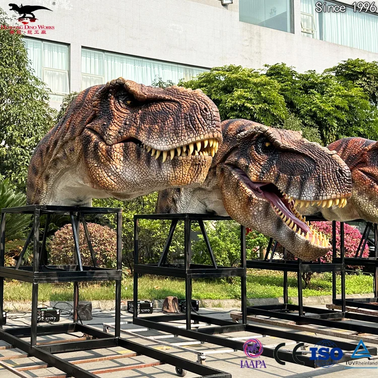 Decorative Simulation Animatronic Dinosaur Head Model for Artificial ...