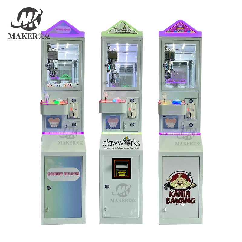 Wholesale Toy Crane Claw Machine Kits White Coin Operated Prize Mini ...