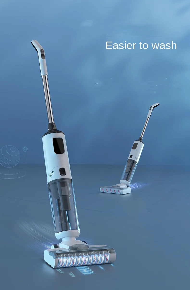 Wireless Handheld Floor Scrubber Cordless Vacuum Cleaner with Self ...