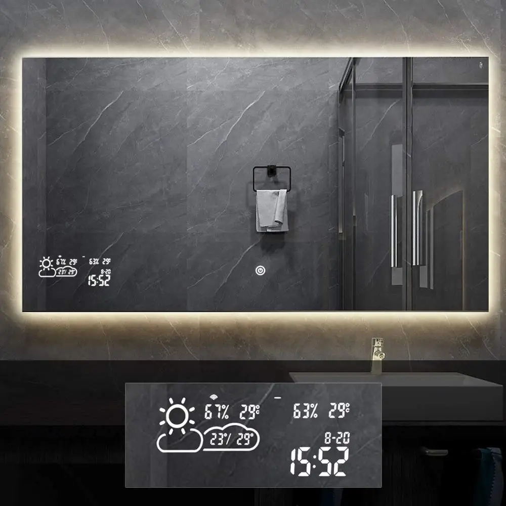 Smart LED Bathroom Mirror with Magnifying & Illuminated Lights
