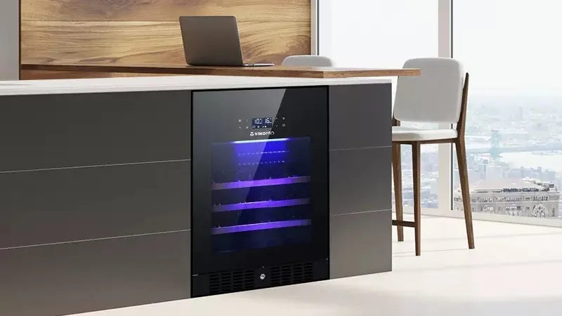 Vinopro Smart Built In Wine Cellar 46 Bottles Display Wine Refrigerator ...