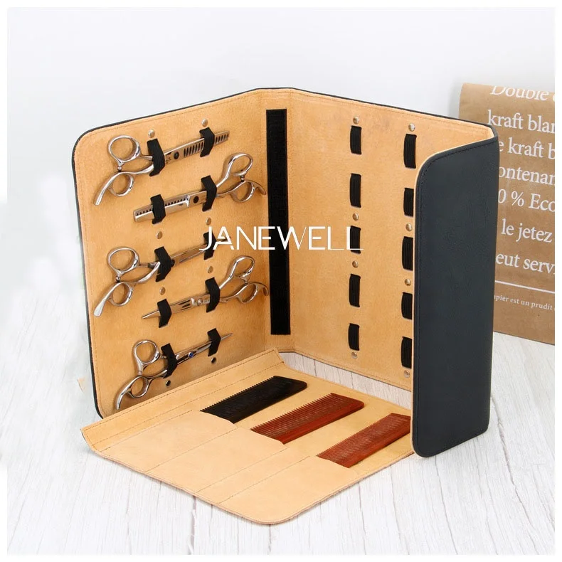 Genuine Leather Scissors Cases Hold for 10 Pcs Scissors Leather case ...