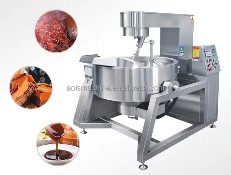 Aols 100l 300l Industrial Electric Jacketed Cooking Pot Steamer Kettle ...