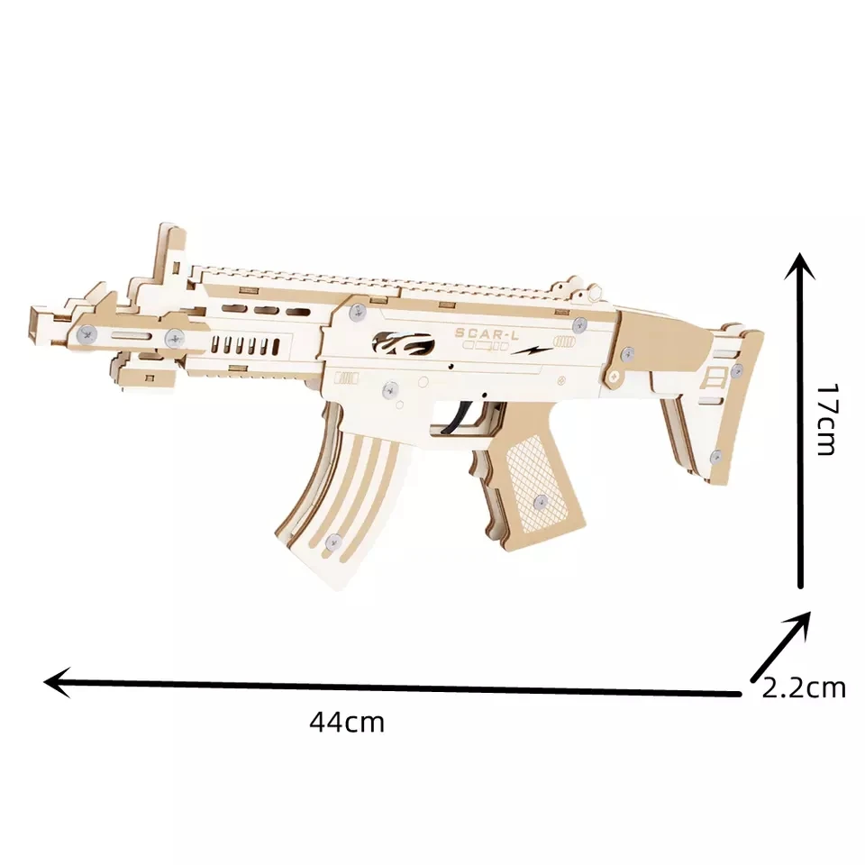 CPSIA ASTM Certified SCAR-L Submachine Gun UMP9 DIY Gun Toy Puzzle