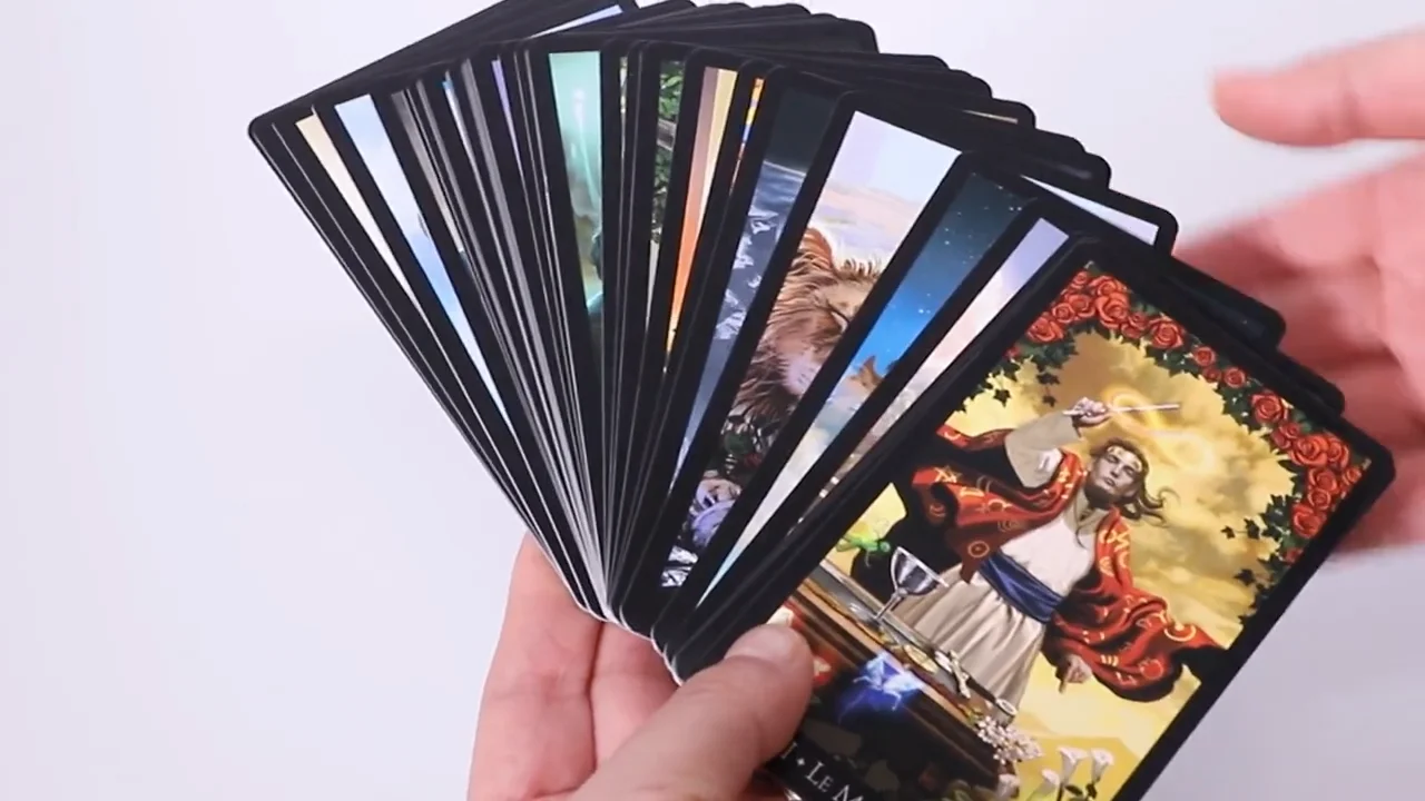 Explosive Models Purple Foil Edge Witches Tarot Cards Sets Deck E-guide ...