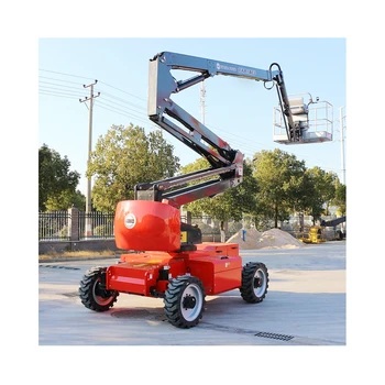 Towable Tow Behind Small Mini Boom Man Lift Portable Lifter Telescoping ...