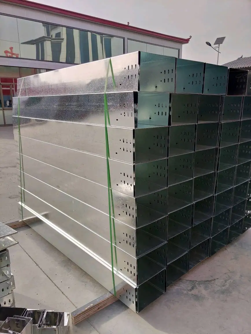 Ventilated Or Perforated Trough Cable Traycable Tray Support Steel ...