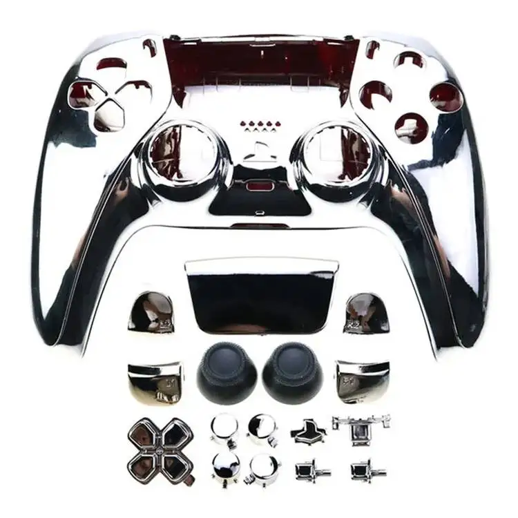 Replacement Full Set Buttons Chrome Case Cover For Ps5 Gamepad Mod Kit ...