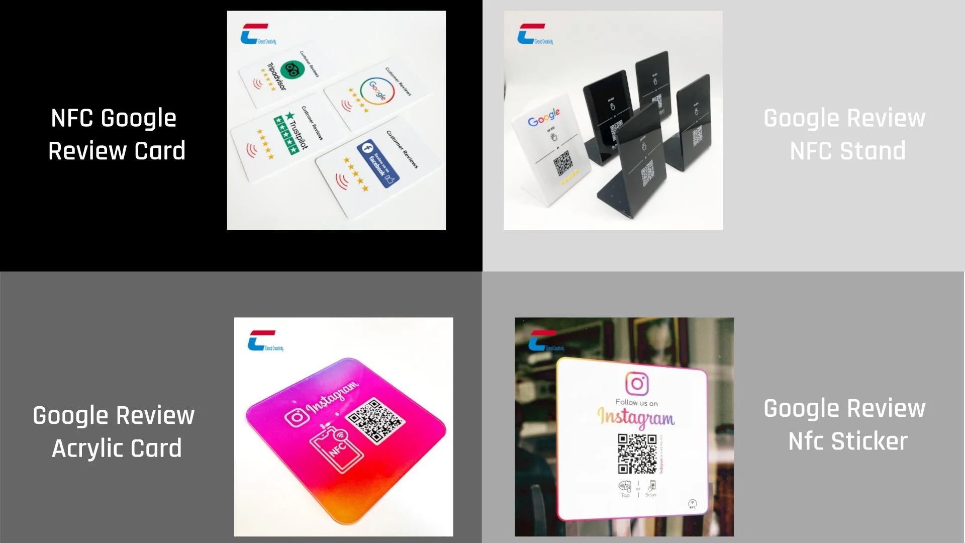 Google Nfc Chip Qr Code Logo Notice Card Ntag213 Nfc Tap Google Review ...