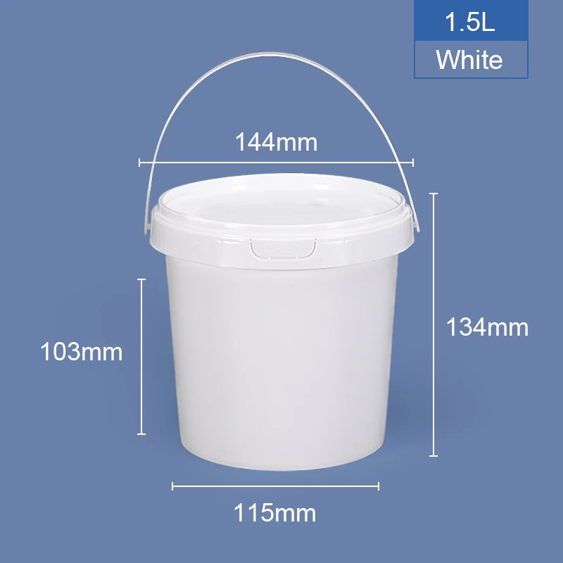 Food Safe Empty Airtight Plastic Buckets for Hot Jam Packing