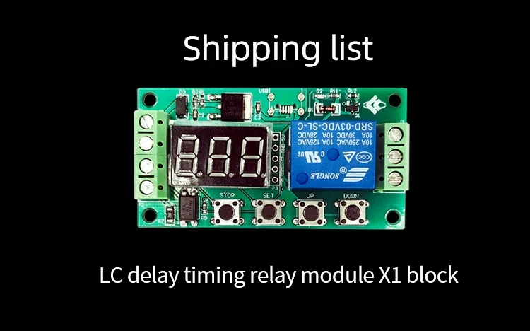 1 Channel Delayed Power Off Trigger Cycle Timing Circuit 5-20v Switch Relay Delay Module Time ...