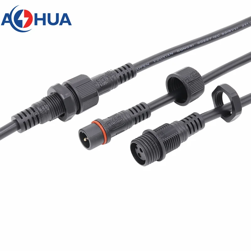 4 Pin Connector Electrical Connector Waterproof Connector 2 Pin 22AWG ...