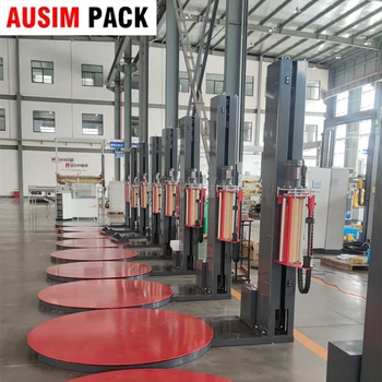 Horizontal Packing Wrapping Mobile Pallet Wrapper Wrap With Scale ...