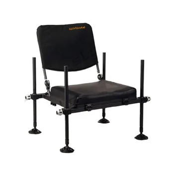 Aluminum Frame Fishing Seat Box With Adjustable Leg With Folding Back ...