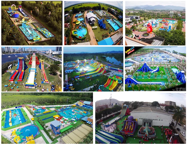 Plastic Water Swimming Pool with Metal Frame - Blue Inflatable