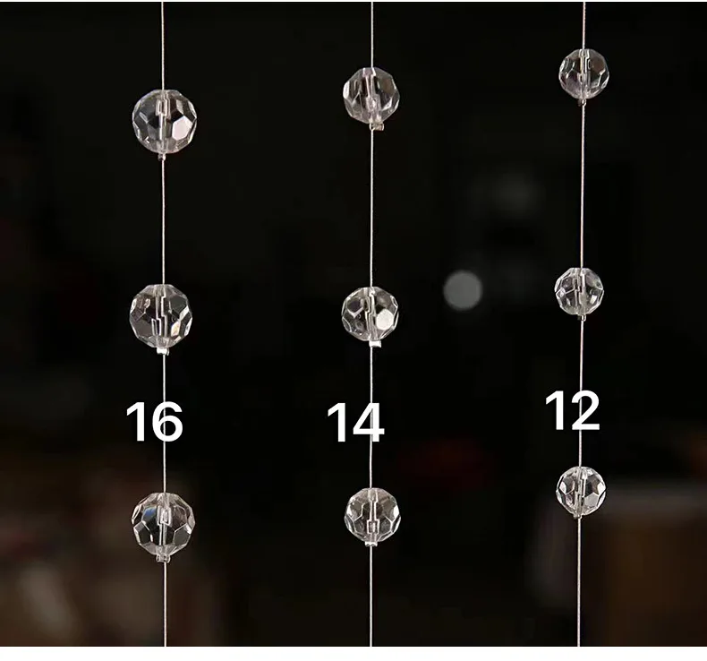 Luxury Wedding Ceiling Drapes with Crystal Acrylic Beads