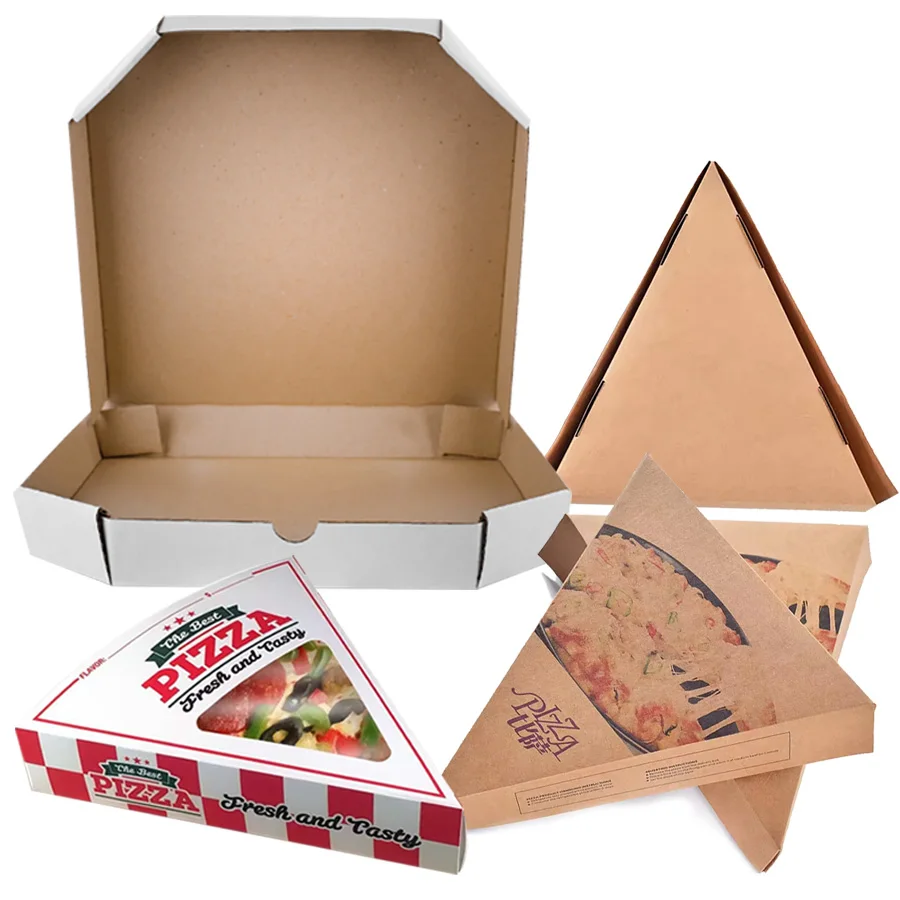 Wholesale Customize Design Kraft Paper Box Takeaway Food Pizza Box ...