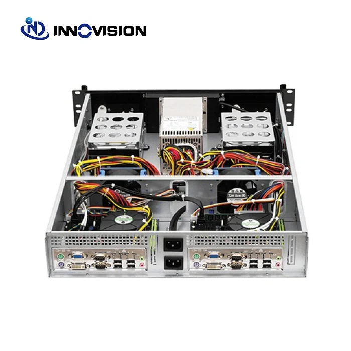 2U Dual System Rack Mount Server Case - Supports 2 Mini-Itx Boards