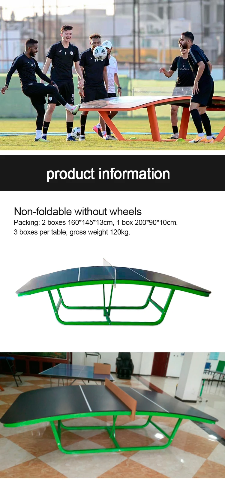 Indoor And Outdoor Football Training Auxiliary Folding Mobile Teqball ...
