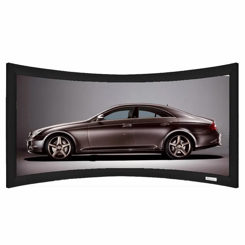 250-inch 16:9 Curved Projection Screen Rear Material Fabric Suitable ...