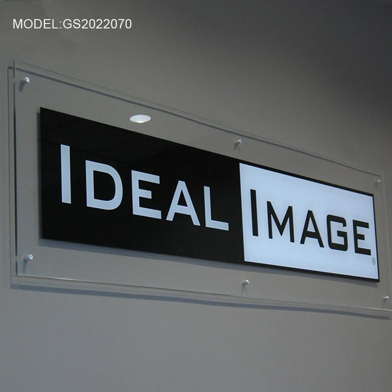 Transparent Acrylic Signc Wall Mounted Signage For Office Door Name ...