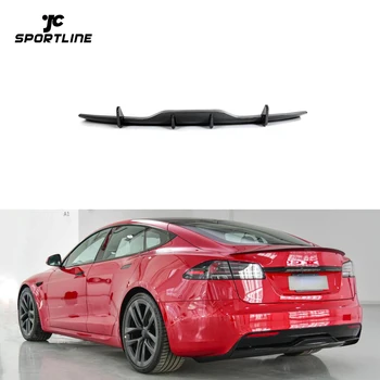 Jc Sportline Carbon Fiber Rear Diffuser For Tesla Model S Plaid 2021 ...