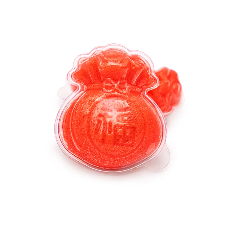 Chinese Traditional Designer Red Gummy Ball Red Lucky Chewy Sweet Gummy ...