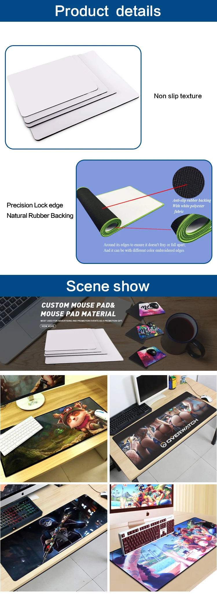 Large Playmat Sheet Yard Natural Rubber - Blank Sublimation